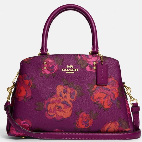 Coach | Bags | Nwt Coach Mini Lillie Carryall With Jumbo Floral Print ...